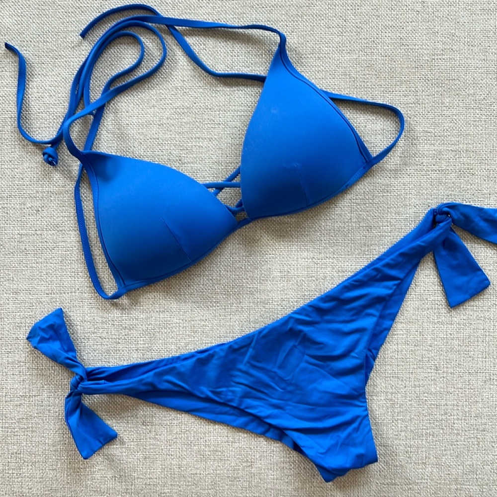 Calzedonia Cobalt Blue Bikini Set - Gem